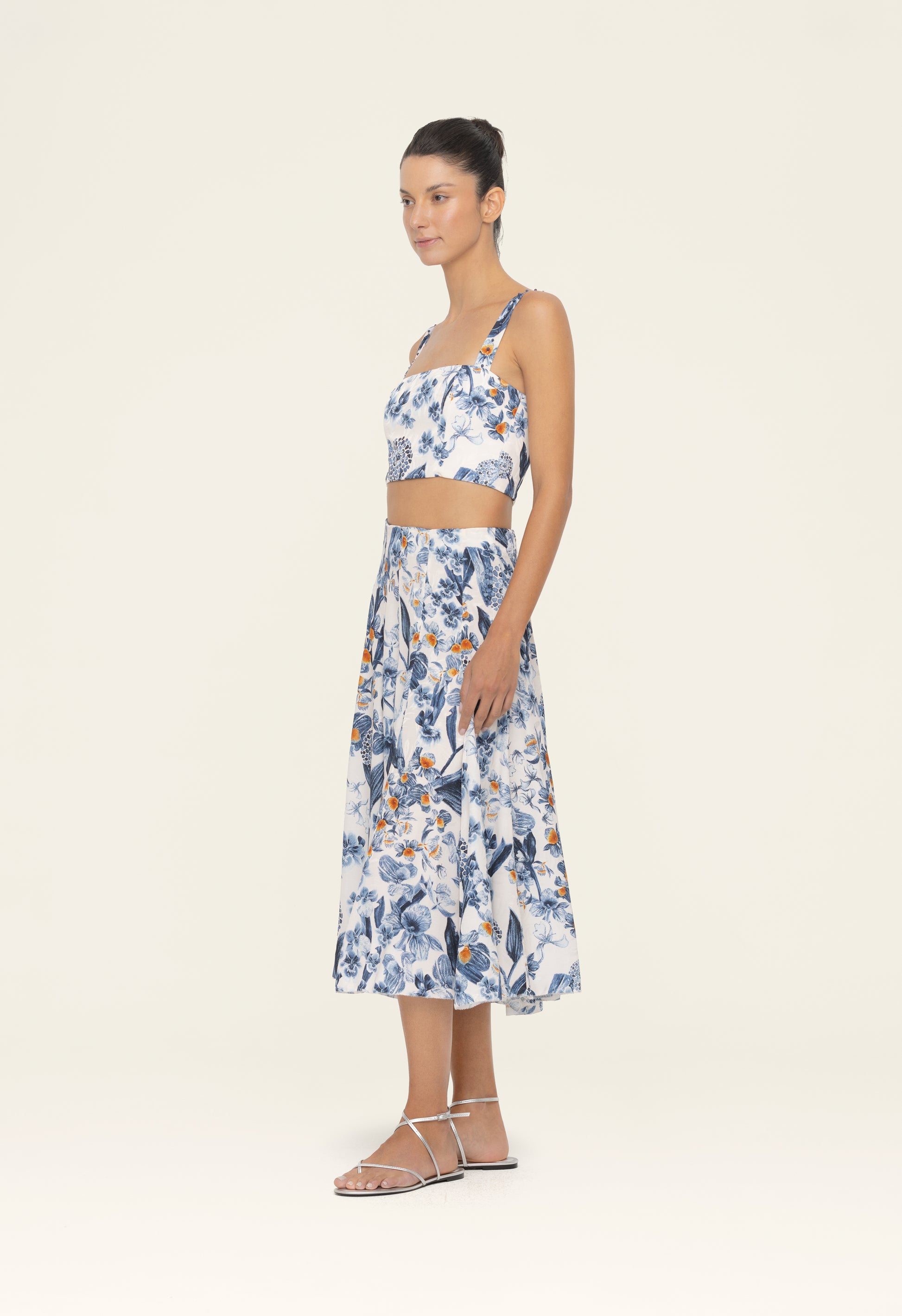Cacao Petalo Cropped Top | Agua by Agua Bendita – AGUA by Agua Bendita US